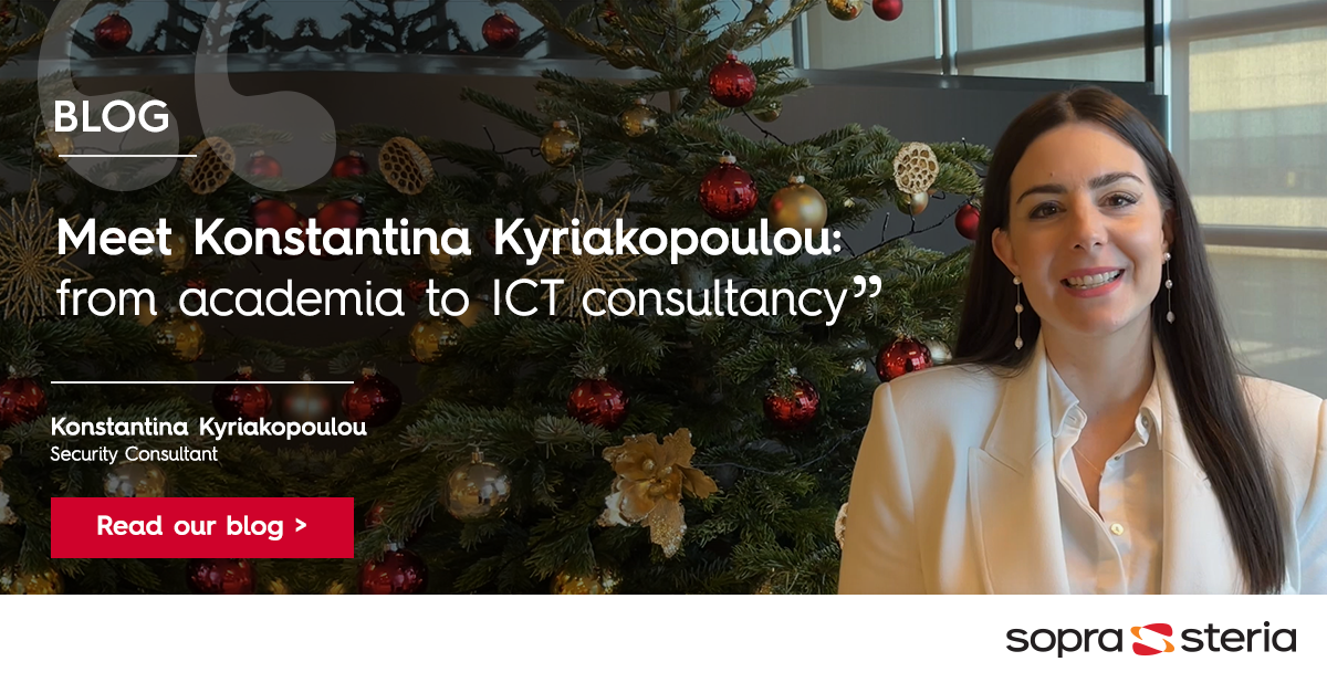 Meet Konstantina Kyriakopoulou: from academia to ICT consultancy